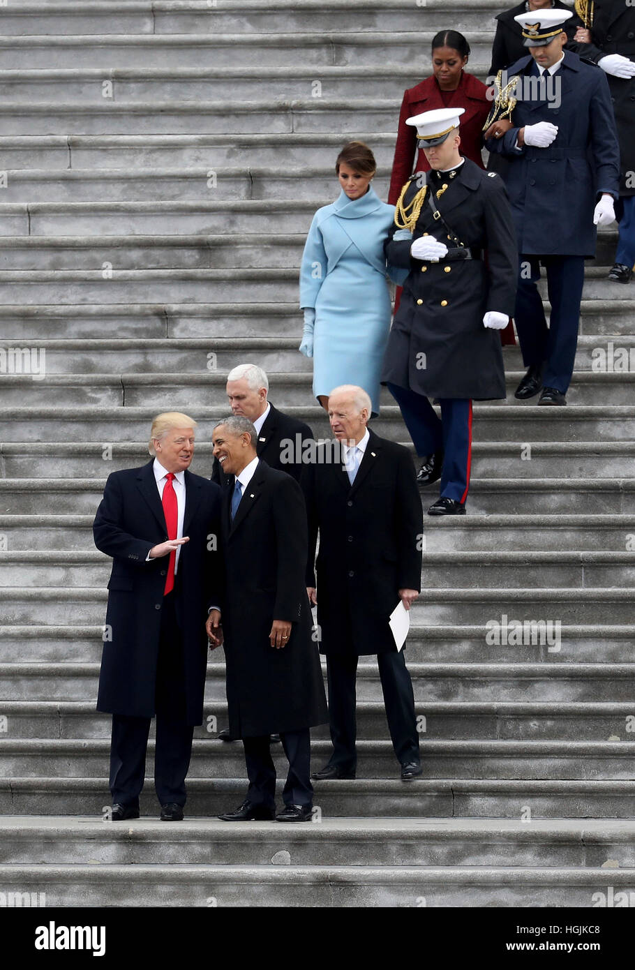 United States President Donald Trump and former US President Barack ...