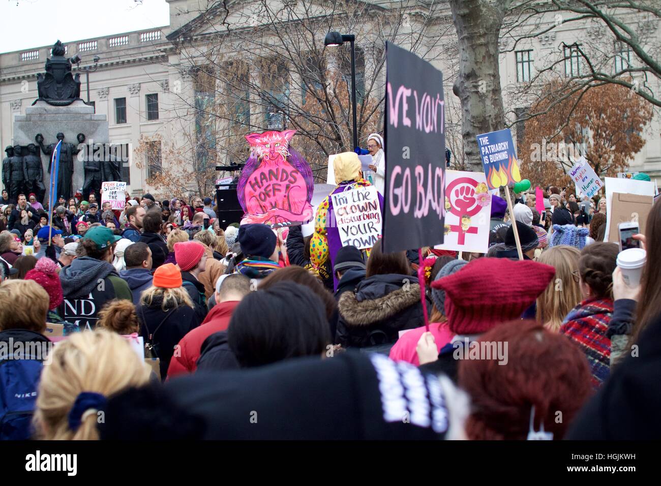 Philadelphia, Pennsylvania, USA - January 21, 2017: Thousands in ...