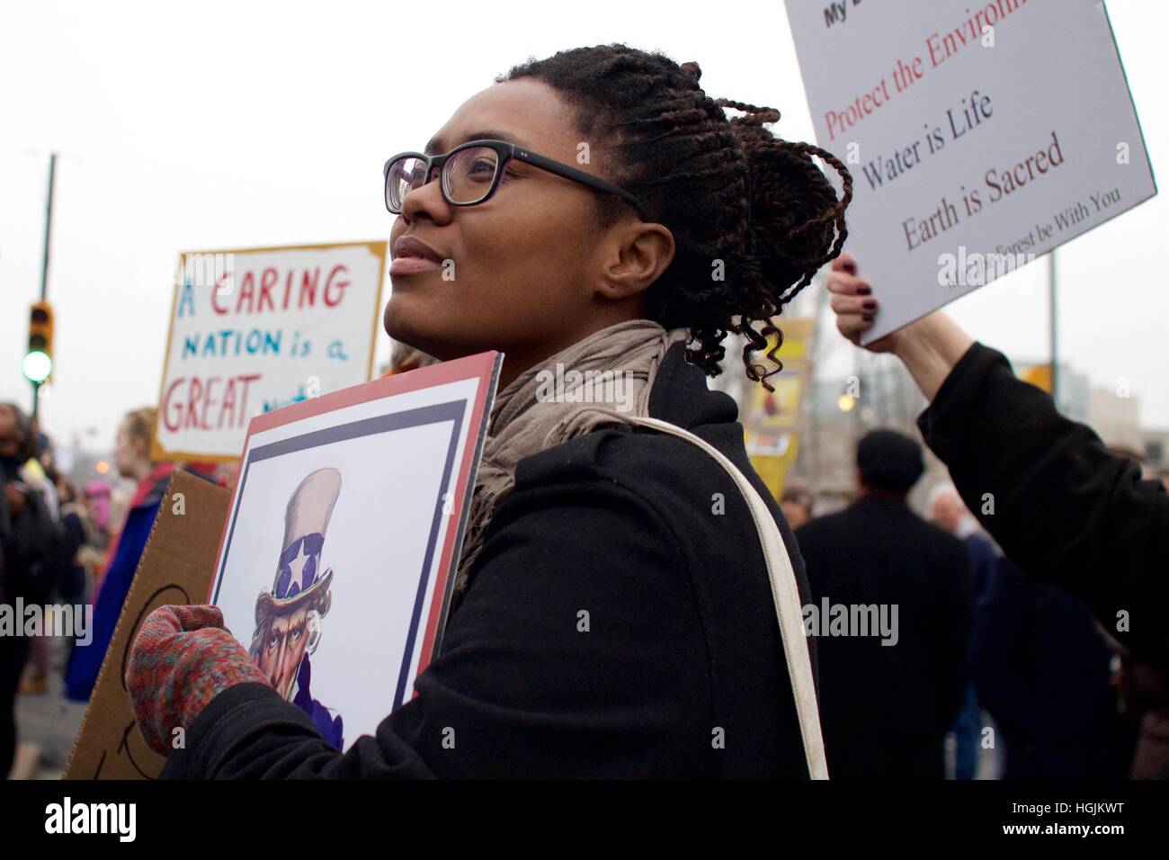 Female Blm Protestor High Resolution Stock Photography and Images - Alamy