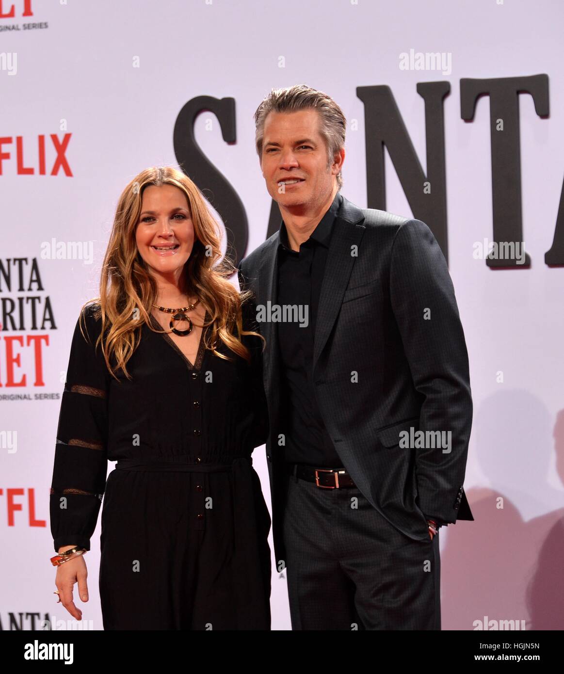 Berlin, Germany. 20th Jan, 2017. Drew Barrymore, Timothy Olyphant ...