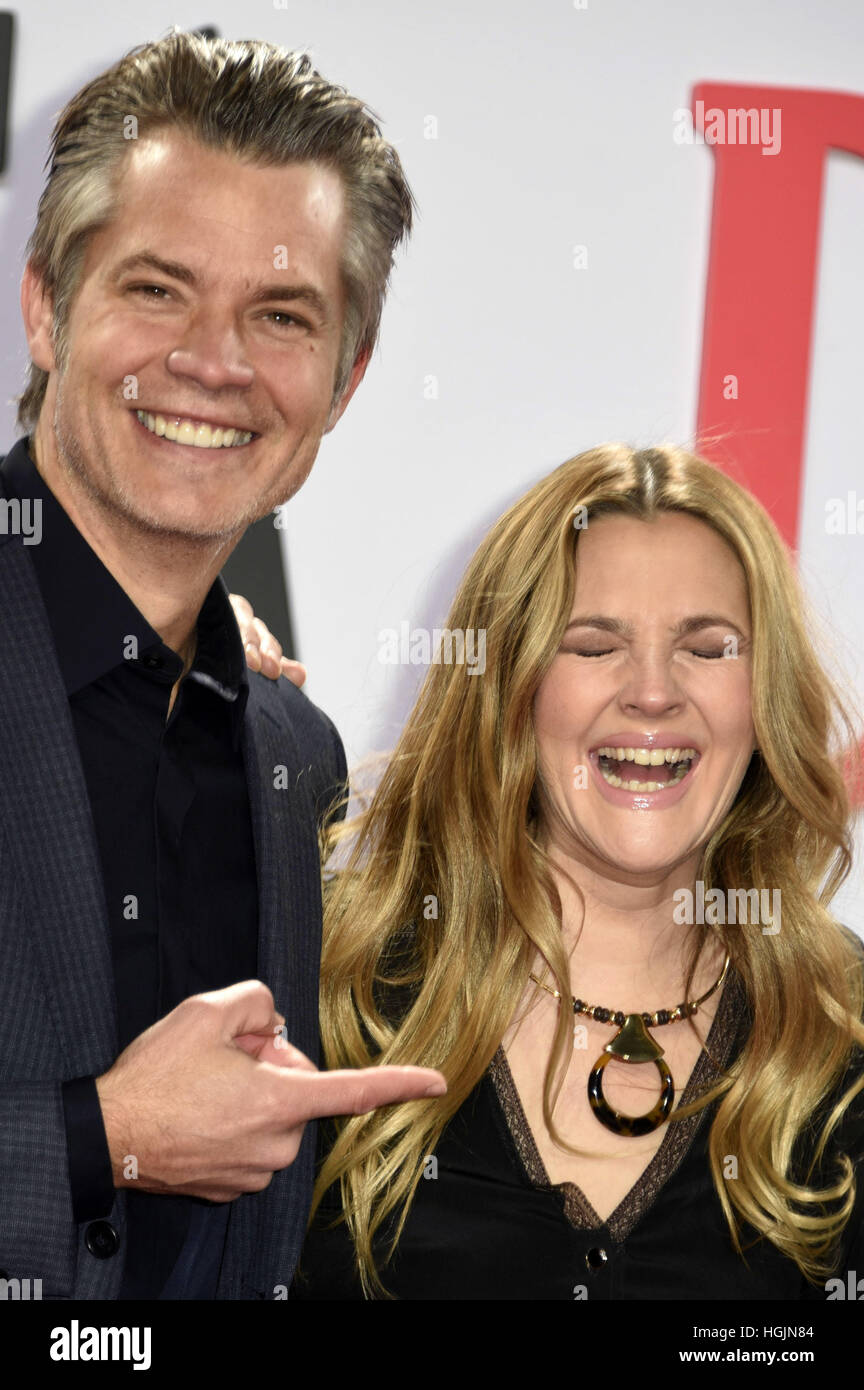 Berlin, Germany. 20th Jan, 2017. Timothy Olyphant and Drew Barrymore ...