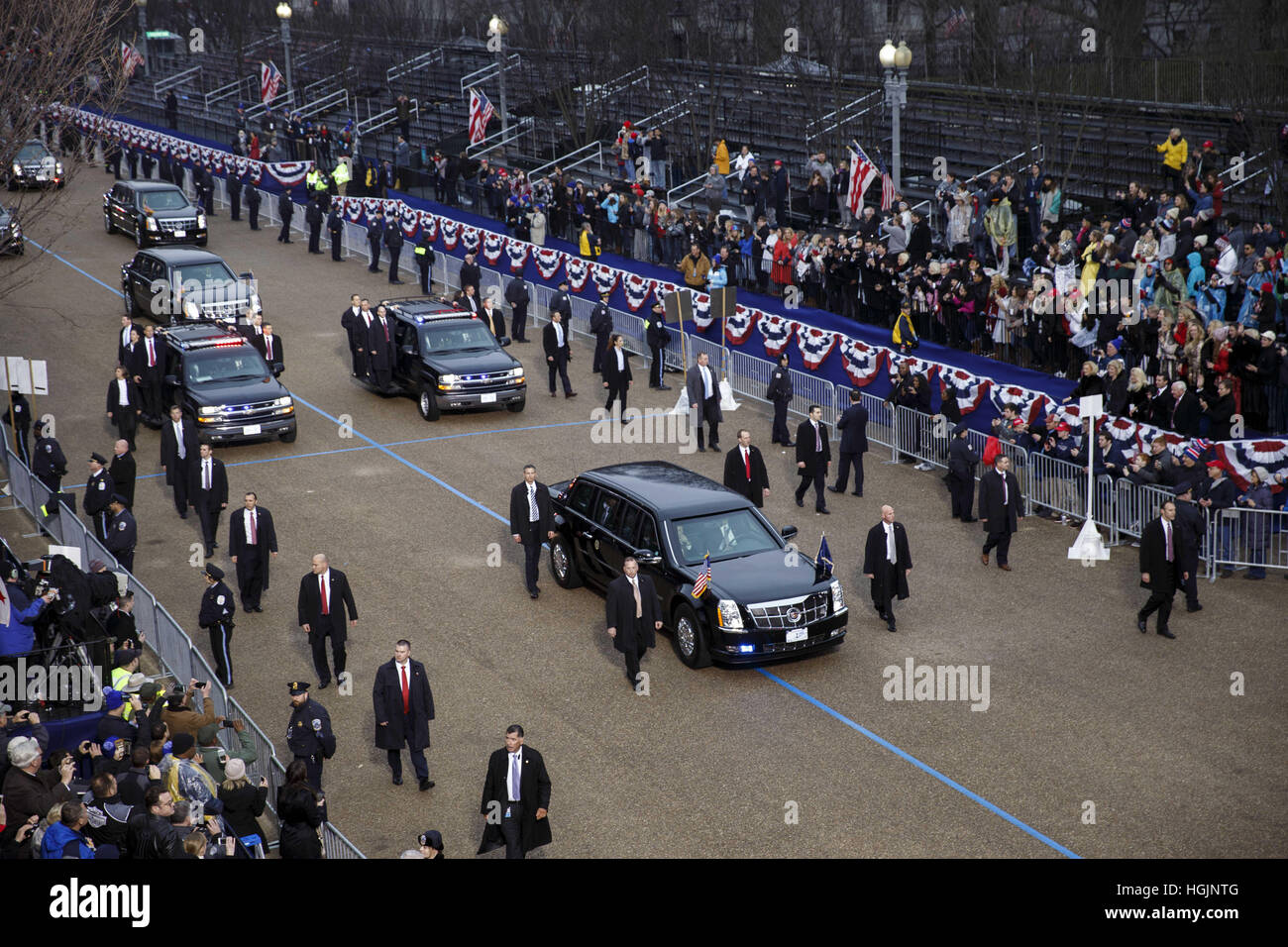 Washington, DC, USA. 20th Jan, 2017. Empty parade stands are seen with ...