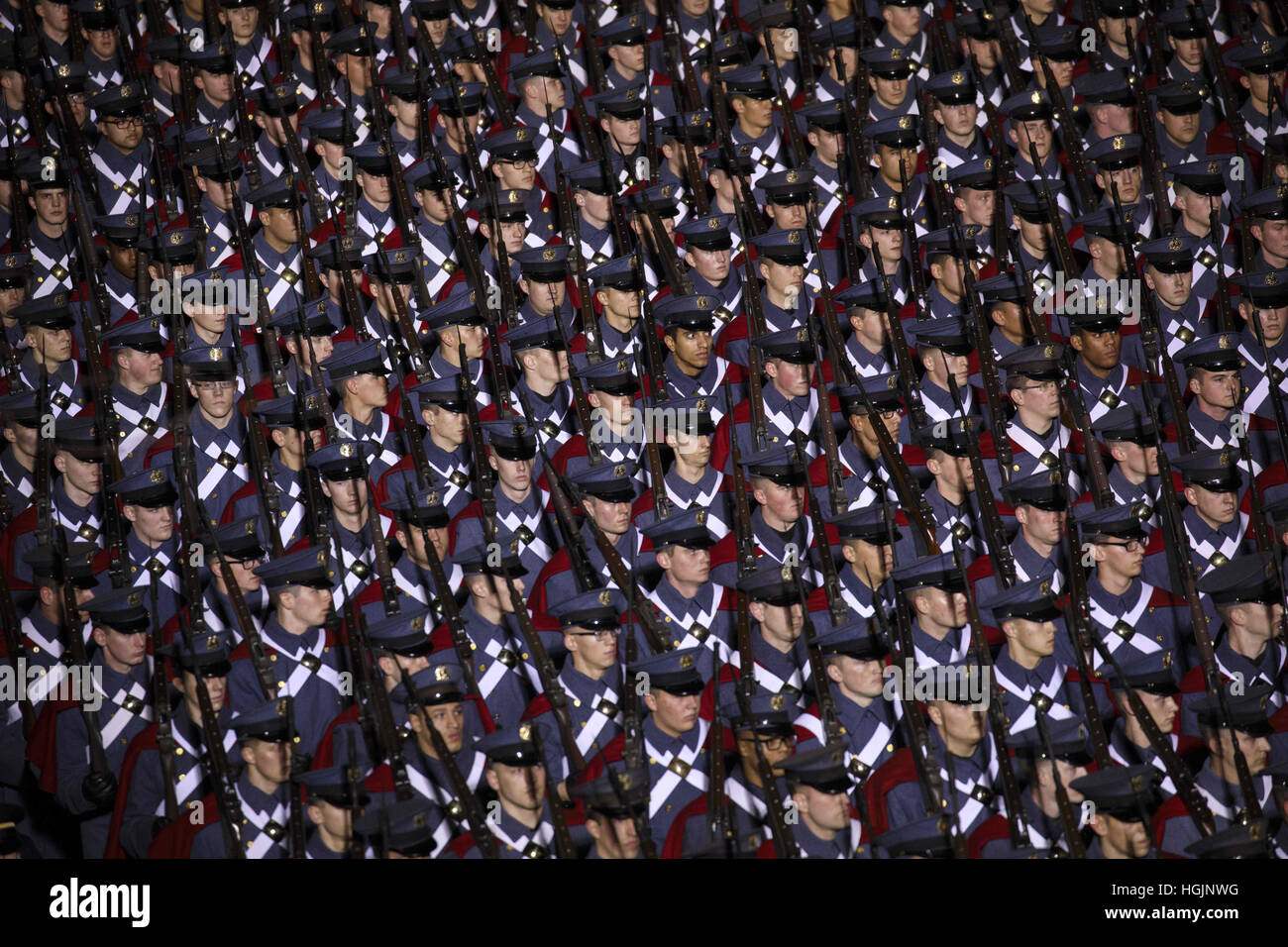 Washington, DC, USA. 20th Jan, 2017. The VMI Corps of Cadets from ...