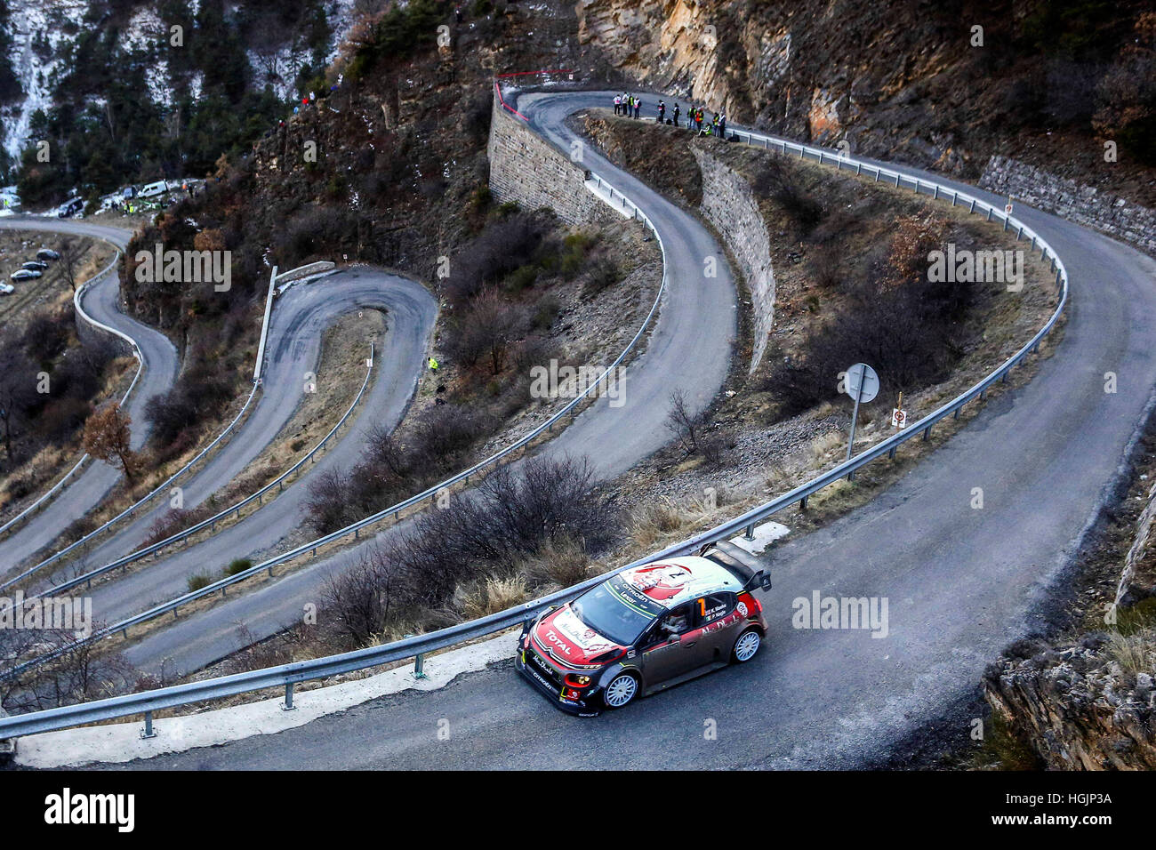 Monte Carlo, Monaco. 22nd January, 2017. 2017 WRC Monte Carlo Rally ...