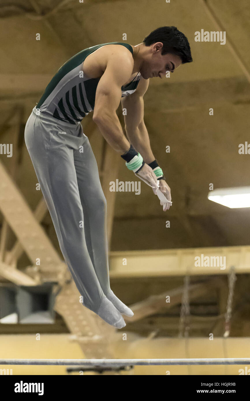 Annapolis, USA. 21st Jan, 2017. William & Mary Gymnastics Aria Sabbagh ...