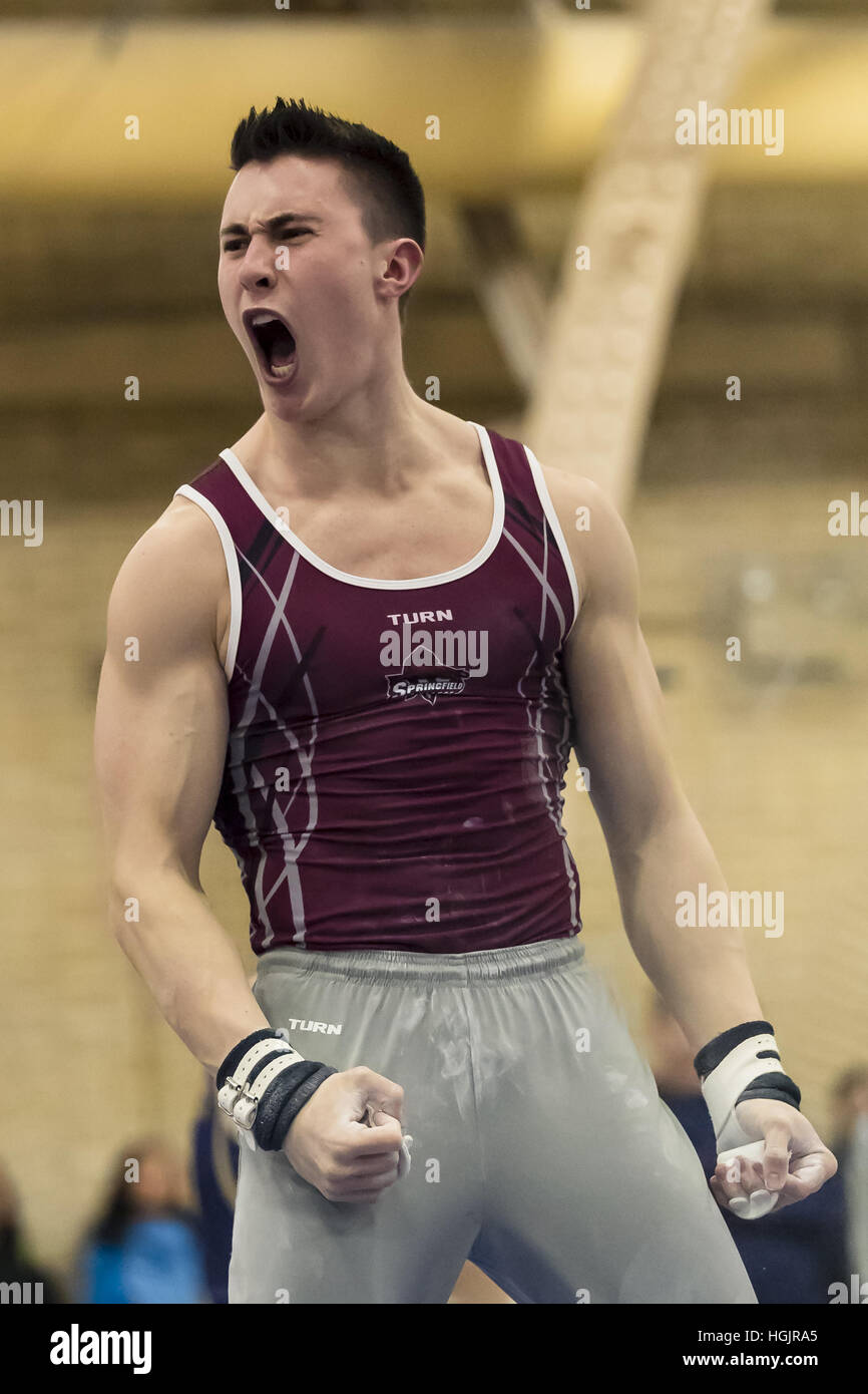 Annapolis, USA. 21st Jan, 2017. Springfield College Gymnastics Nick ...