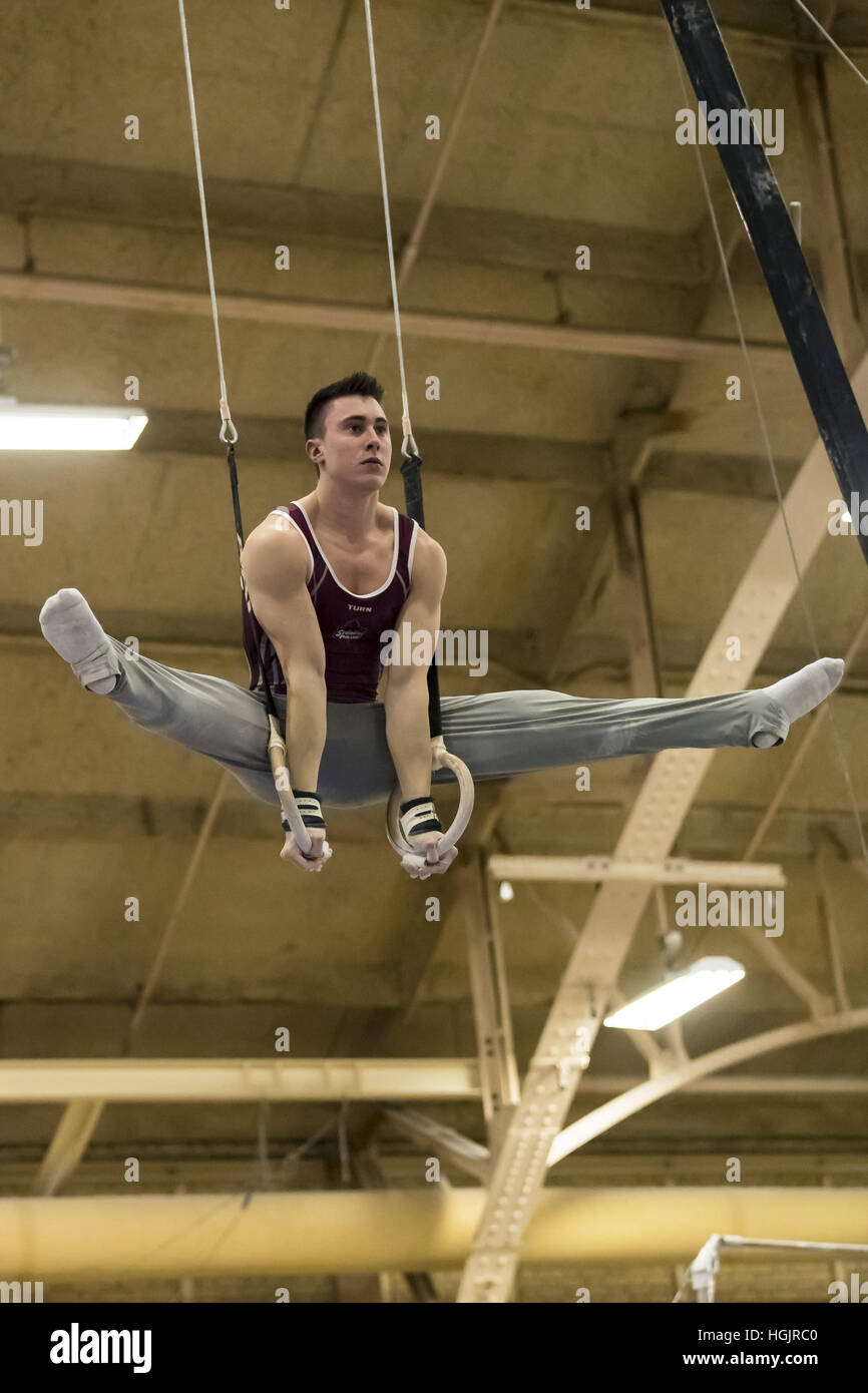 Annapolis, USA. 21st Jan, 2017. Springfield College Gymnastics Nick ...