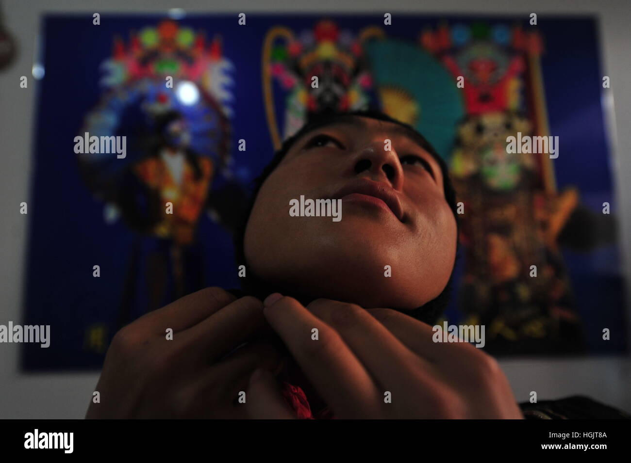 Taiyuan, China. 22nd Jan, 2017. **EDITORIAL USE ONLY. CHINA OUT** Zhang ...