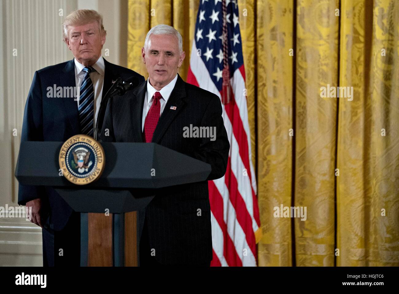 Washington, USA. 22nd Jan, 2017. United States Vice President Mike ...