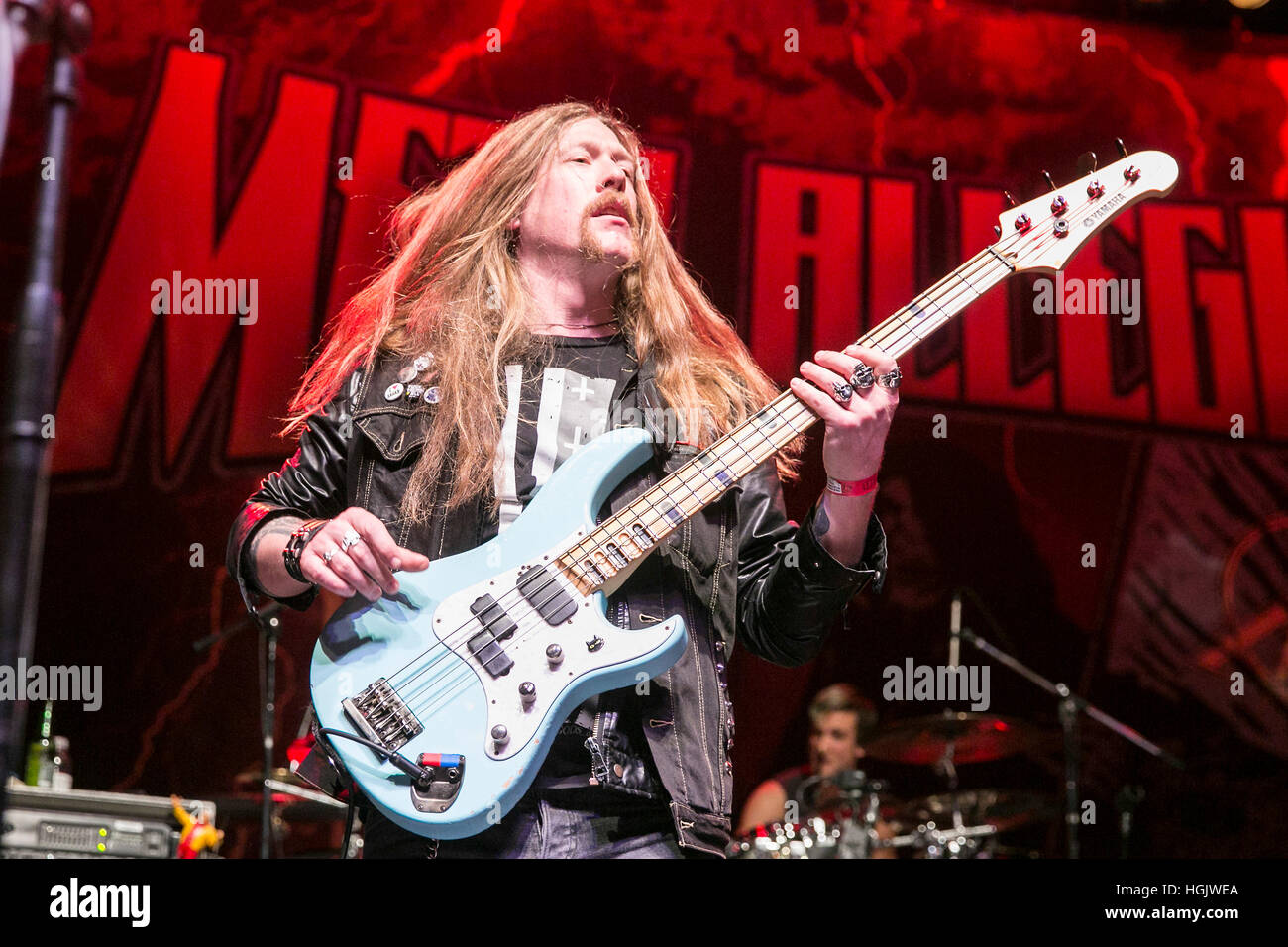 Jared MacEachern of Metal Allegiance performs on January 20, 2017 at ...