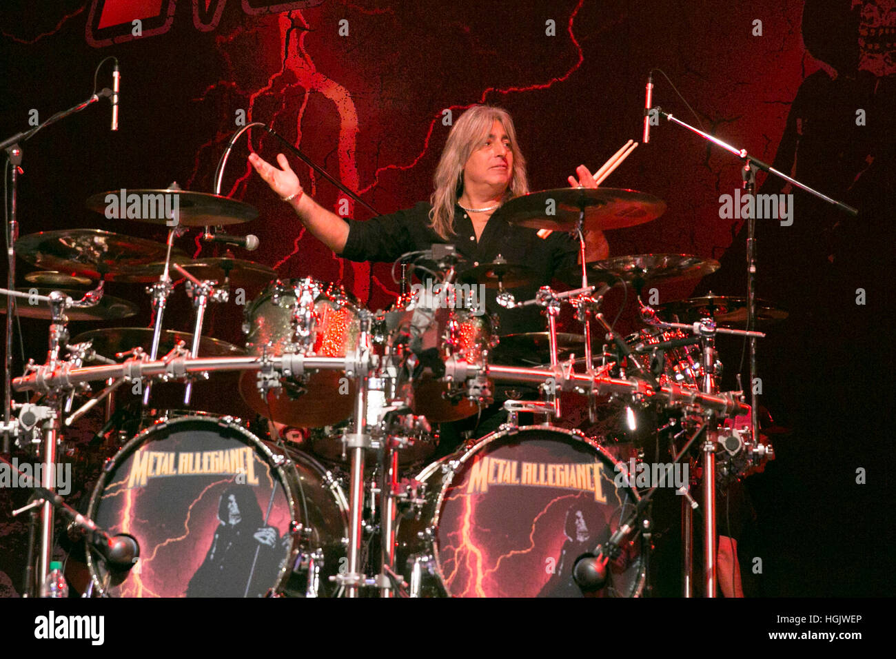 Mikkey Dee of Metal Allegiance performs on January 20, 2017 at the City ...