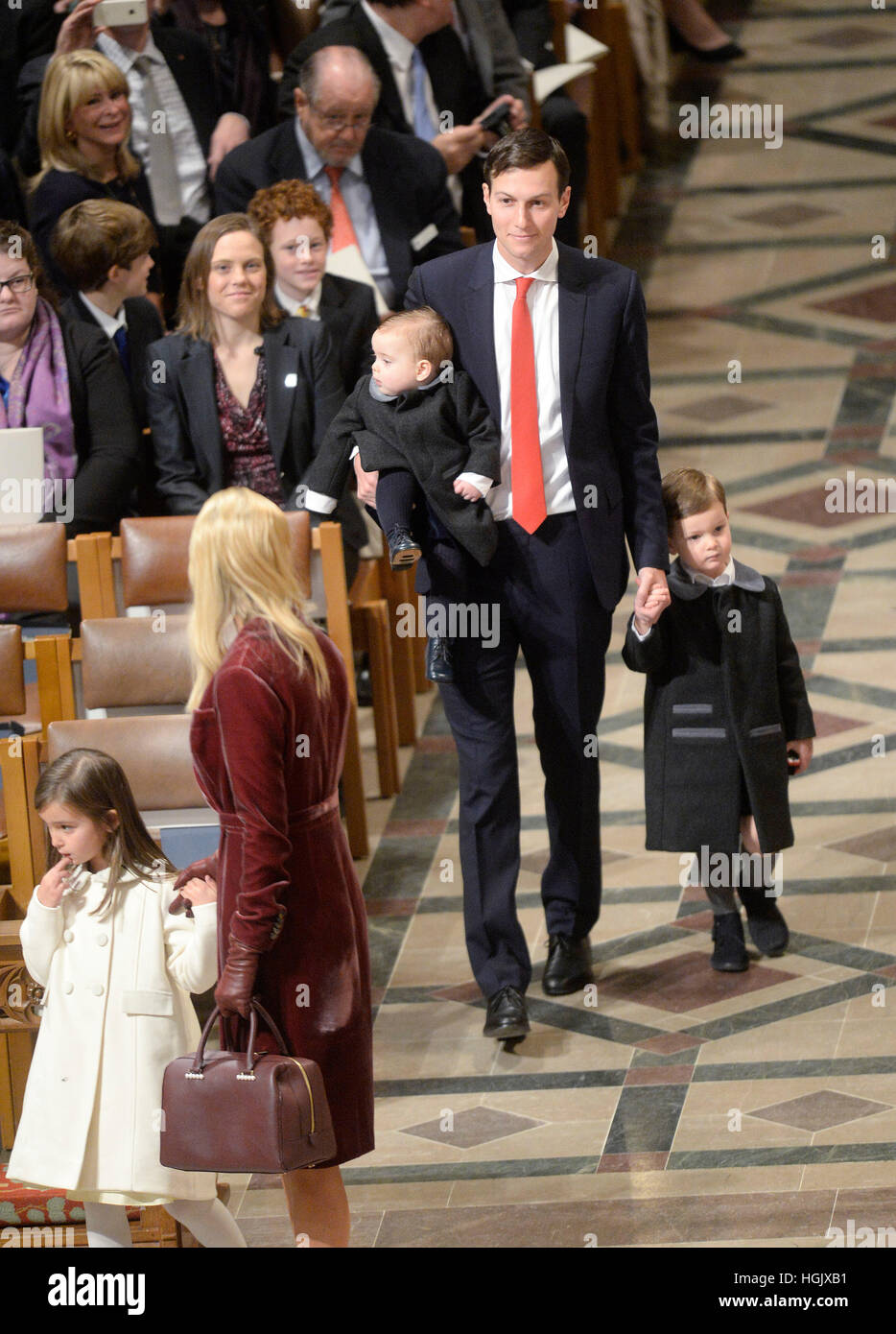 Washington, DC. 21st Jan, 2017. Jared Kushner and his family attends a ...