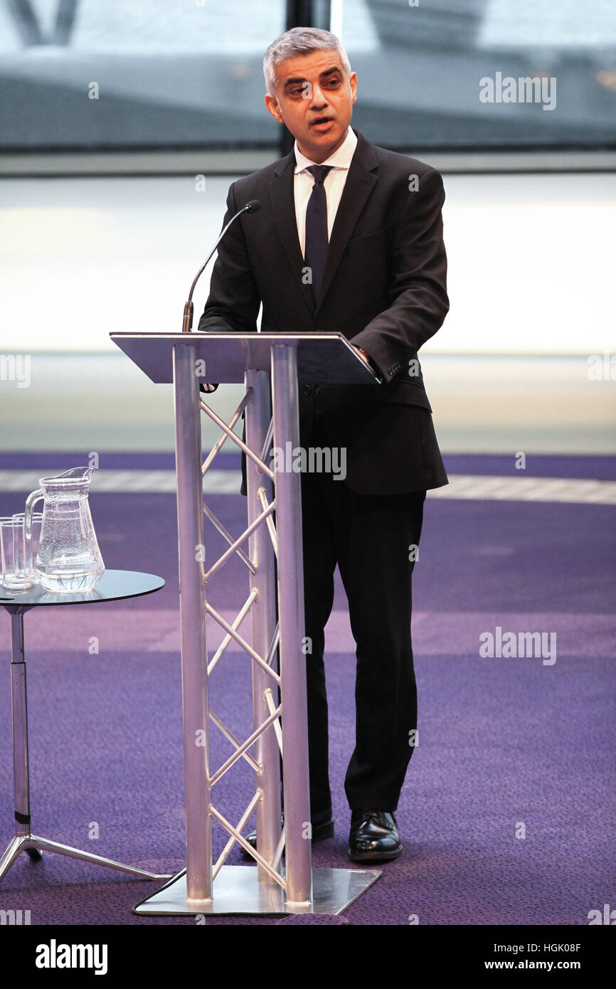 City Hall, London, UK. 23rd Jan, 2017. Sadiq Khan, Mayor of London ...