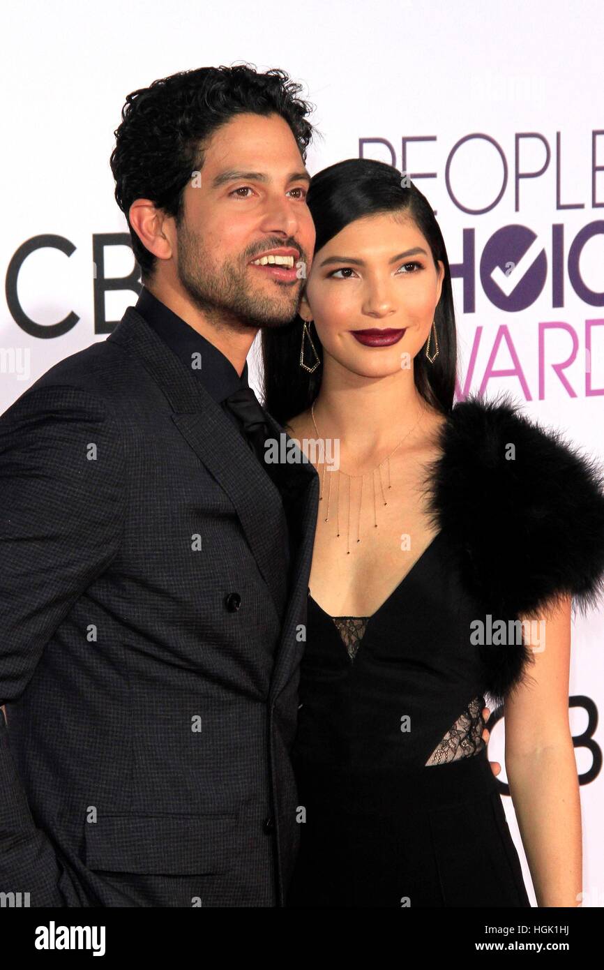 Los Angeles, CA, USA. 18th Jan, 2017. Adam Rodriguez, Grace Gail at ...