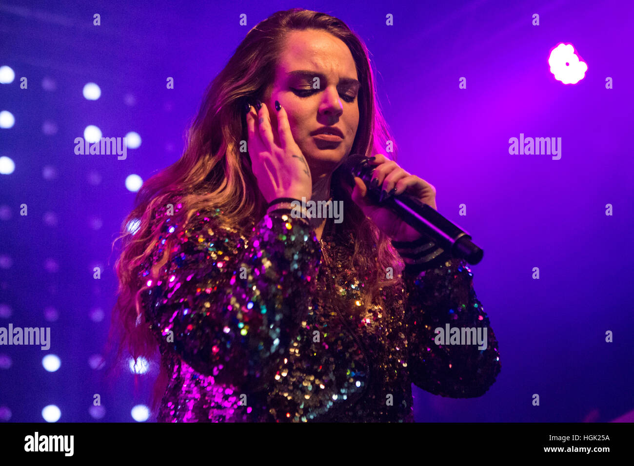Milan, Italy. 22nd Jan, 2017. The American singer-songwriter and ...