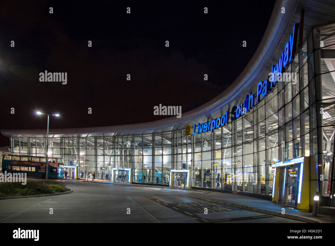 Liverpool South Parkway bus railway station interchange Garston ...
