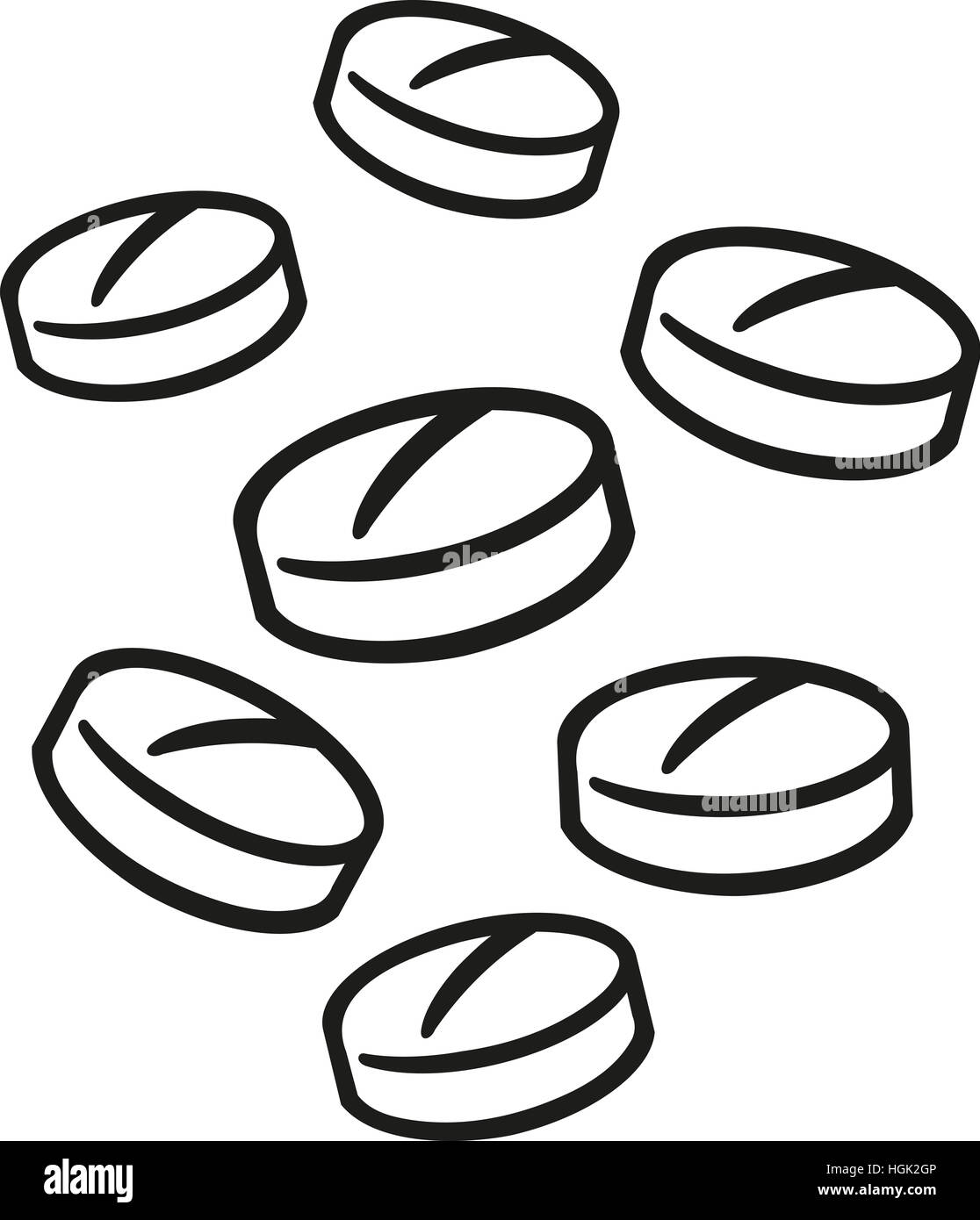 Bunch of tablets Stock Photo - Alamy