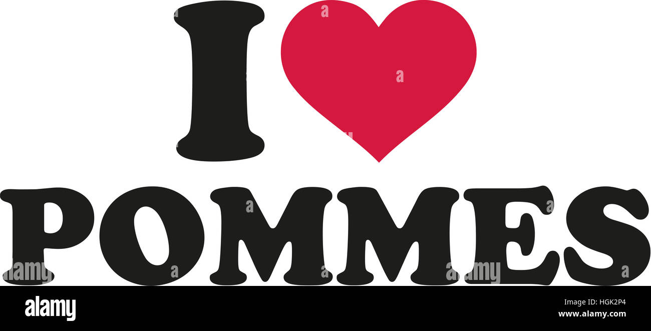 I love fries Stock Photo - Alamy