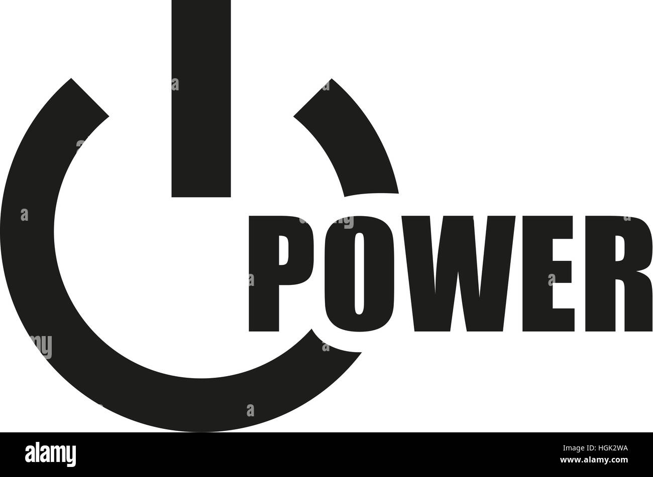 Power button with name Stock Photo - Alamy