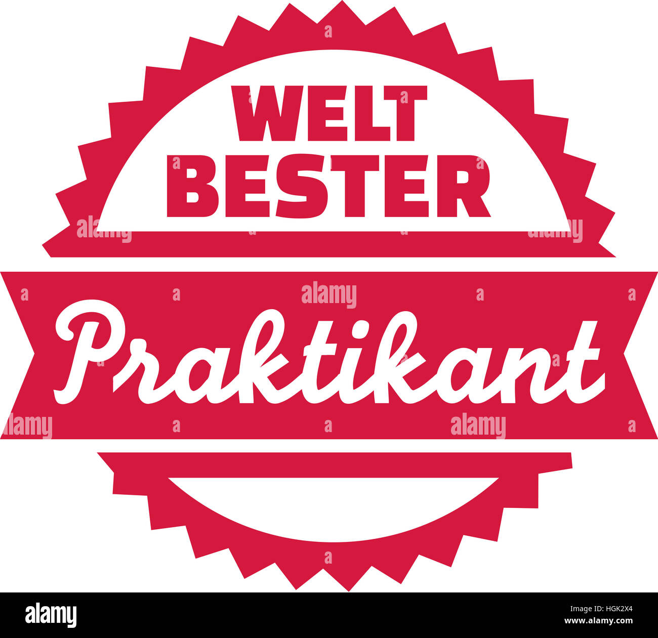 World's best intern - german Stock Photo - Alamy