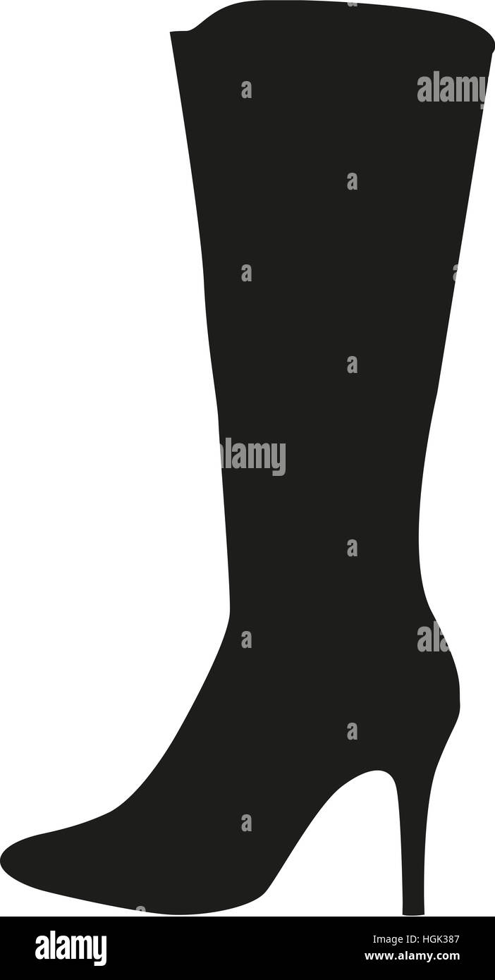 High Heel Boot Silhouette