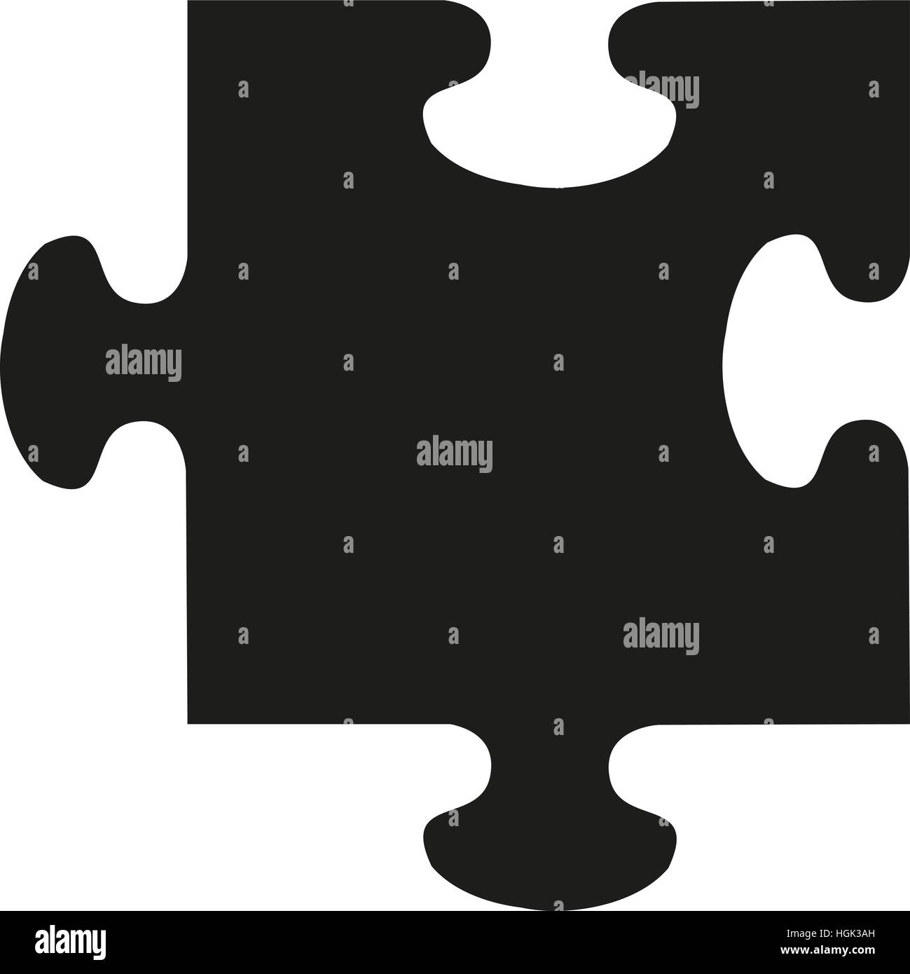 Jigsaw piece vector hi-res stock photography and images - Alamy