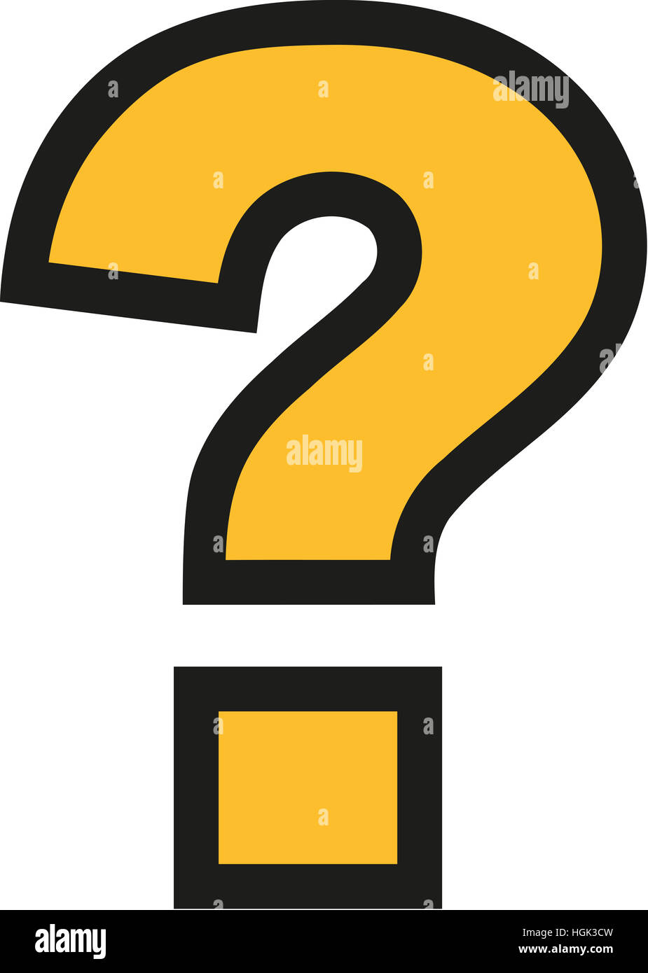 Question mark cartoon Stock Photo - Alamy