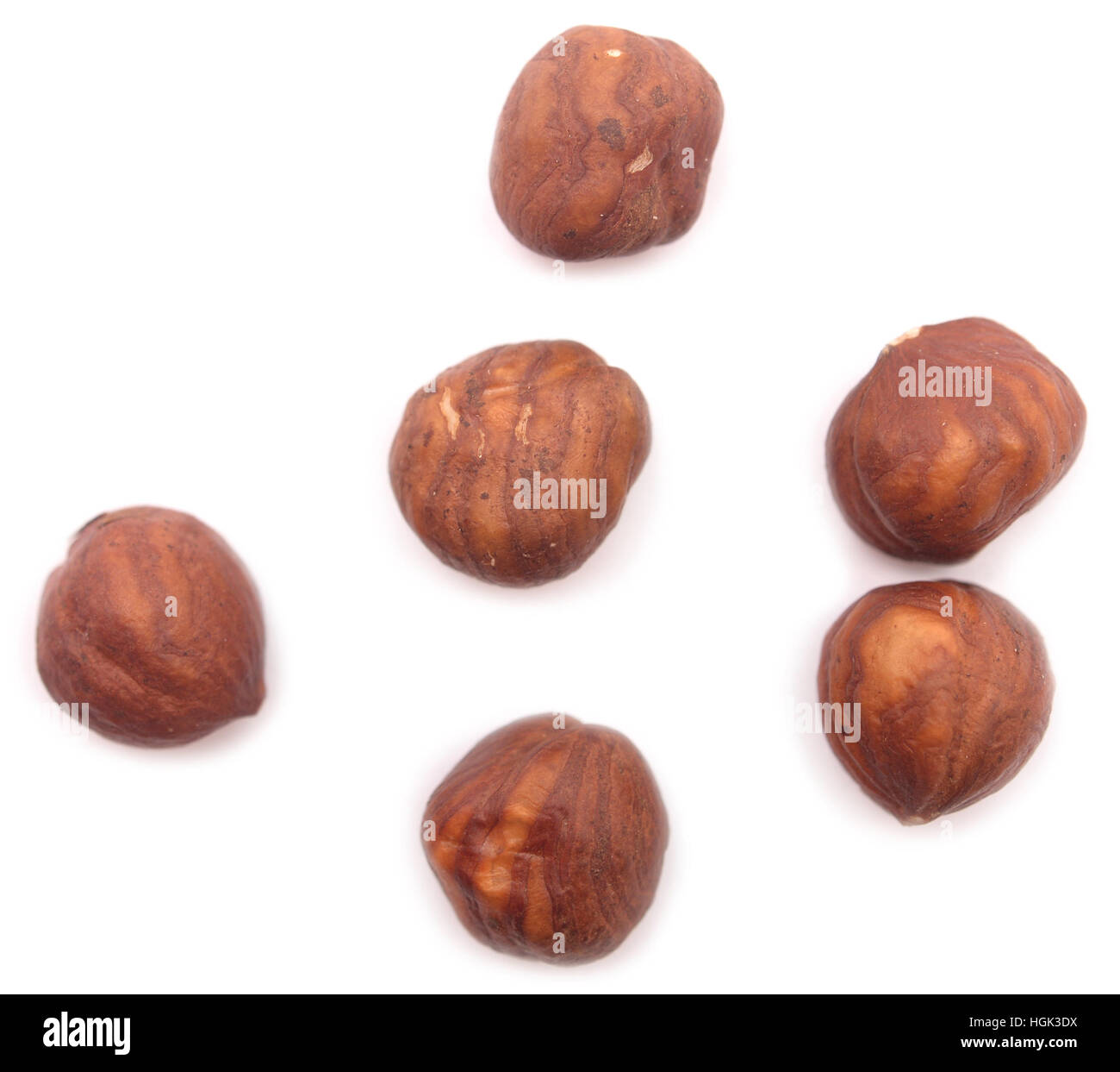 hazelnuts isolated on white Stock Photo - Alamy