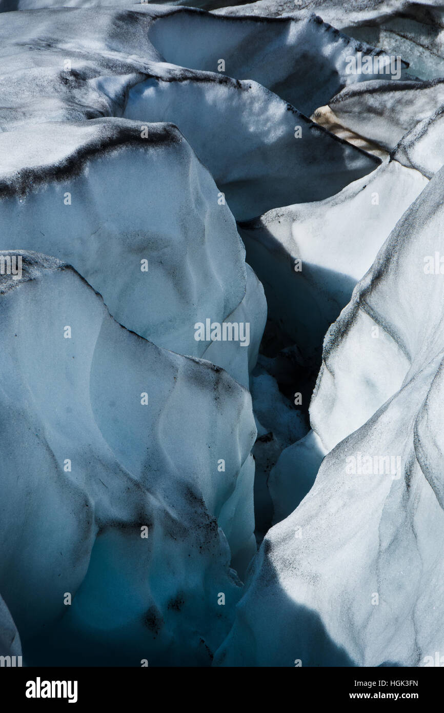 A crevasse in a glacier near Whistler, BC Stock Photo - Alamy