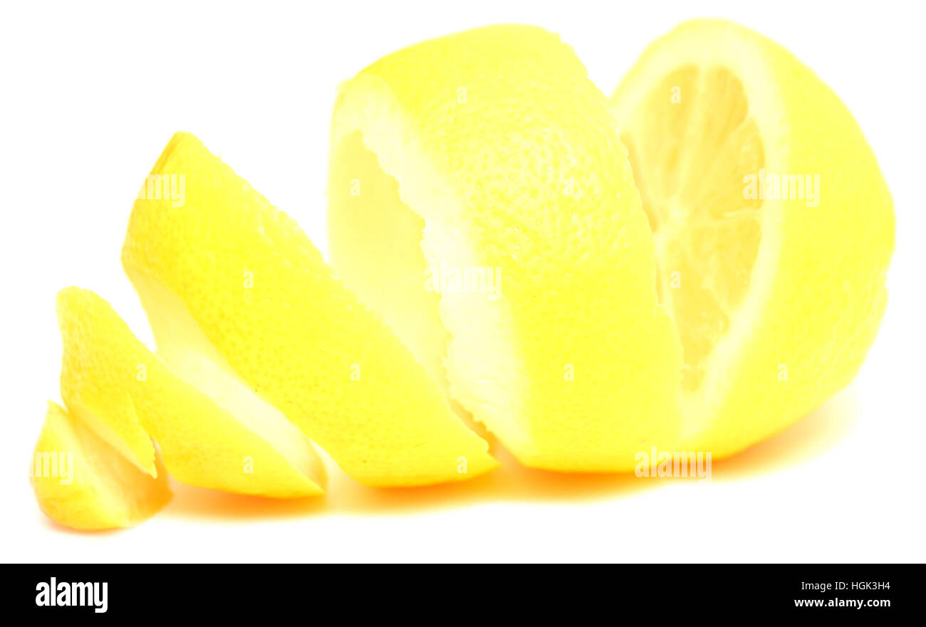 Lemon isolated on white background Stock Photo - Alamy