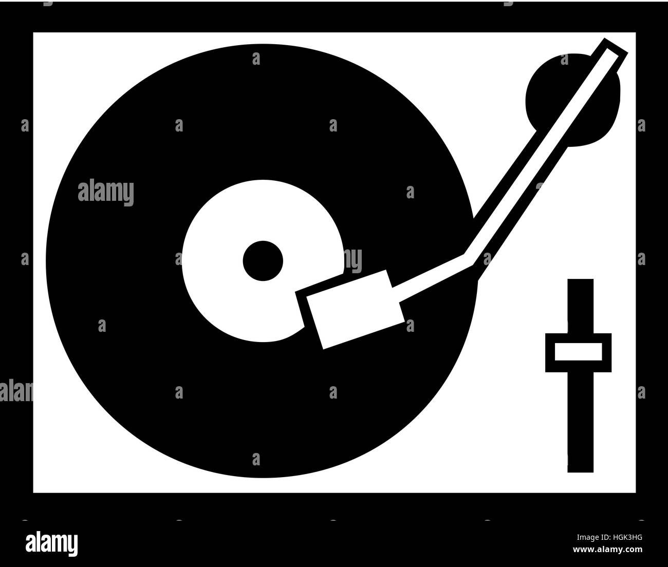 Record player icon Stock Photo - Alamy