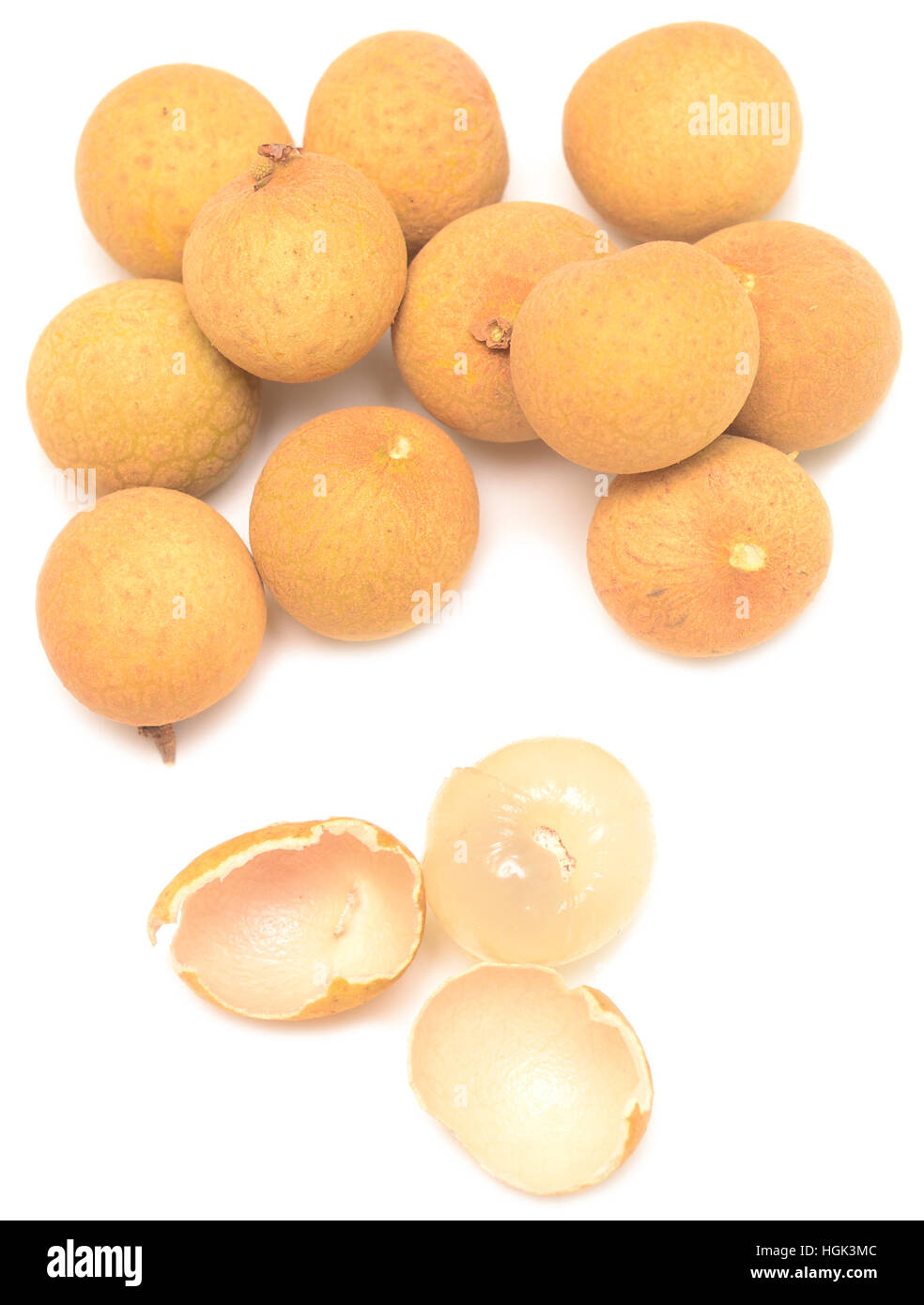 longan isolated on white Stock Photo - Alamy