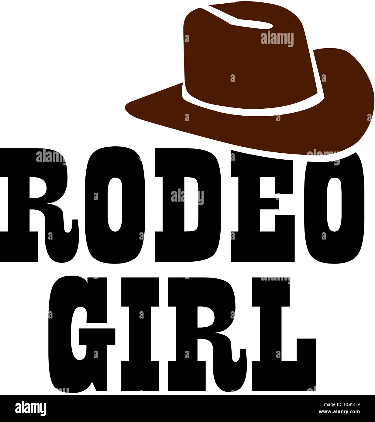 Girl Rodeo Silhouette