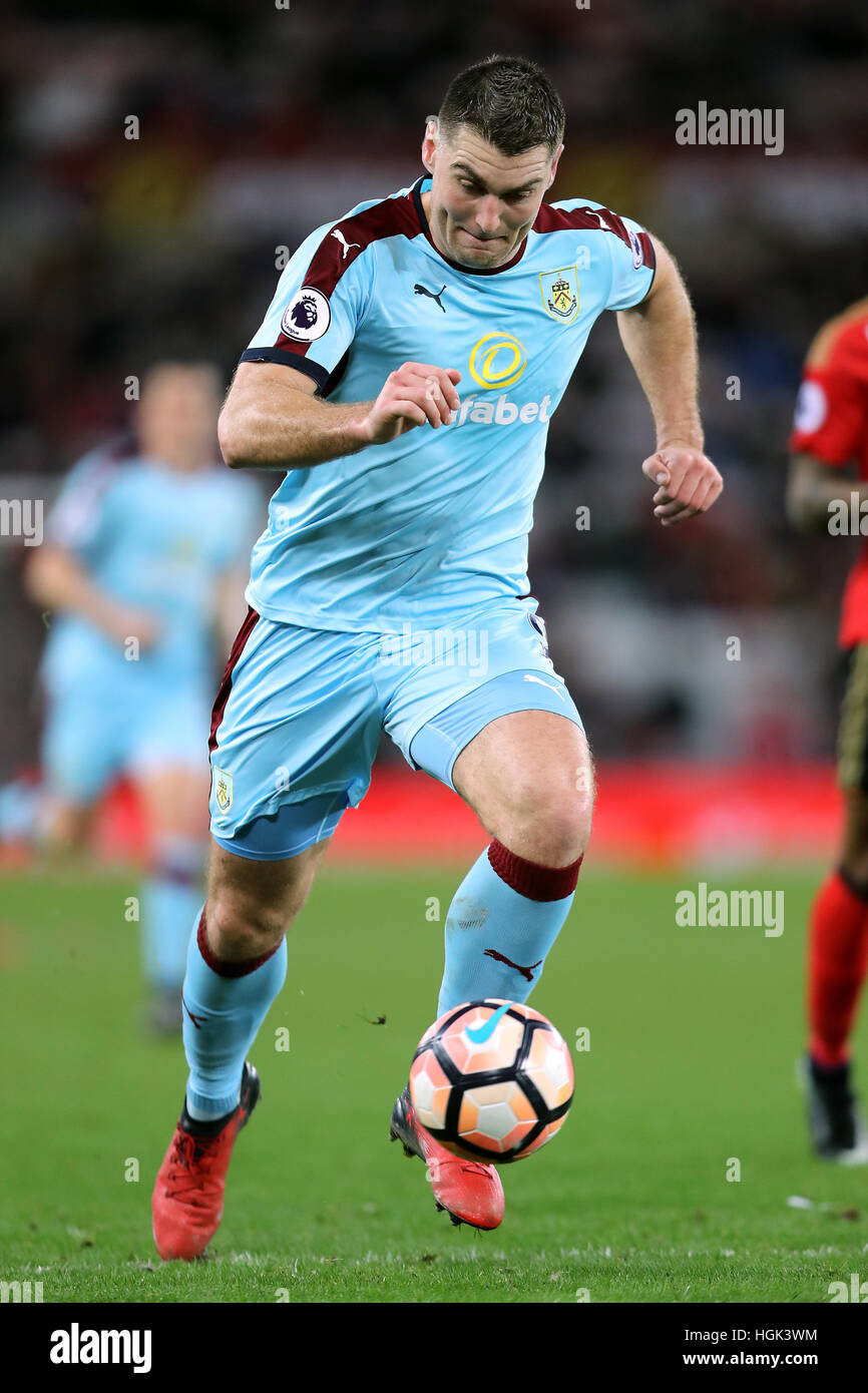 Sam Vokes, Burnley Stock Photo - Alamy