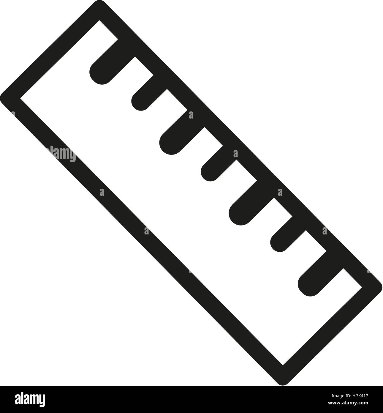 Ruler icon Stock Photo - Alamy