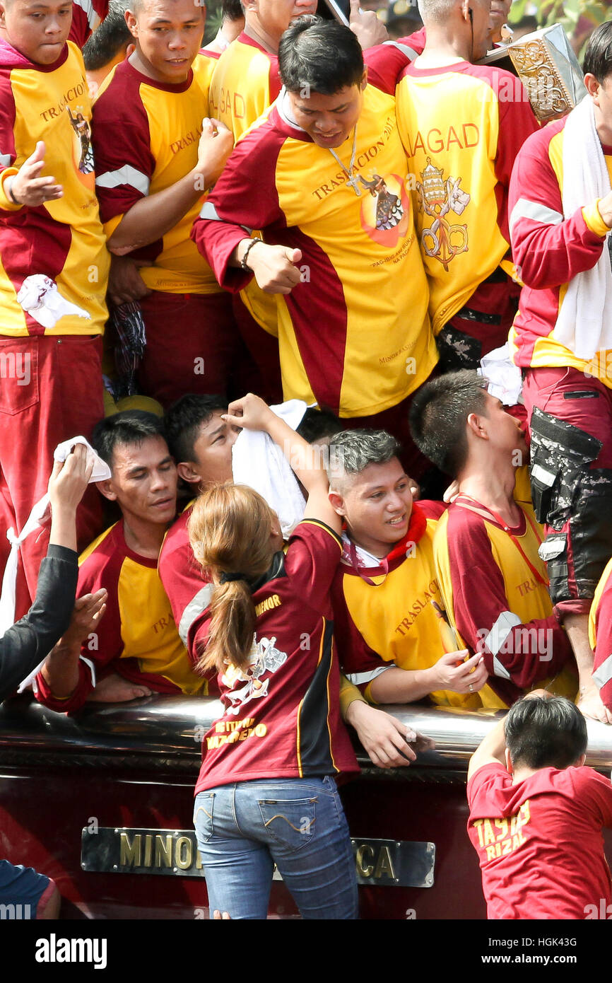 Manila, Philippines. 09th Jan, 2017. A Hijo del Nazareno (son of the ...
