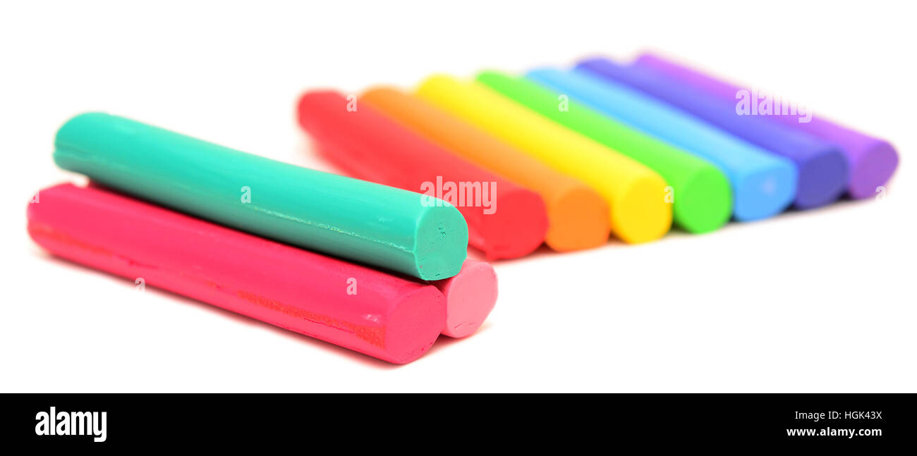 plasticine isolated on white background Stock Photo - Alamy