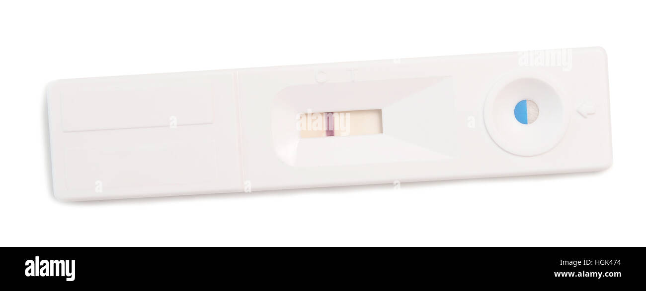 pregnancy test isolated on a white background Stock Photo - Alamy