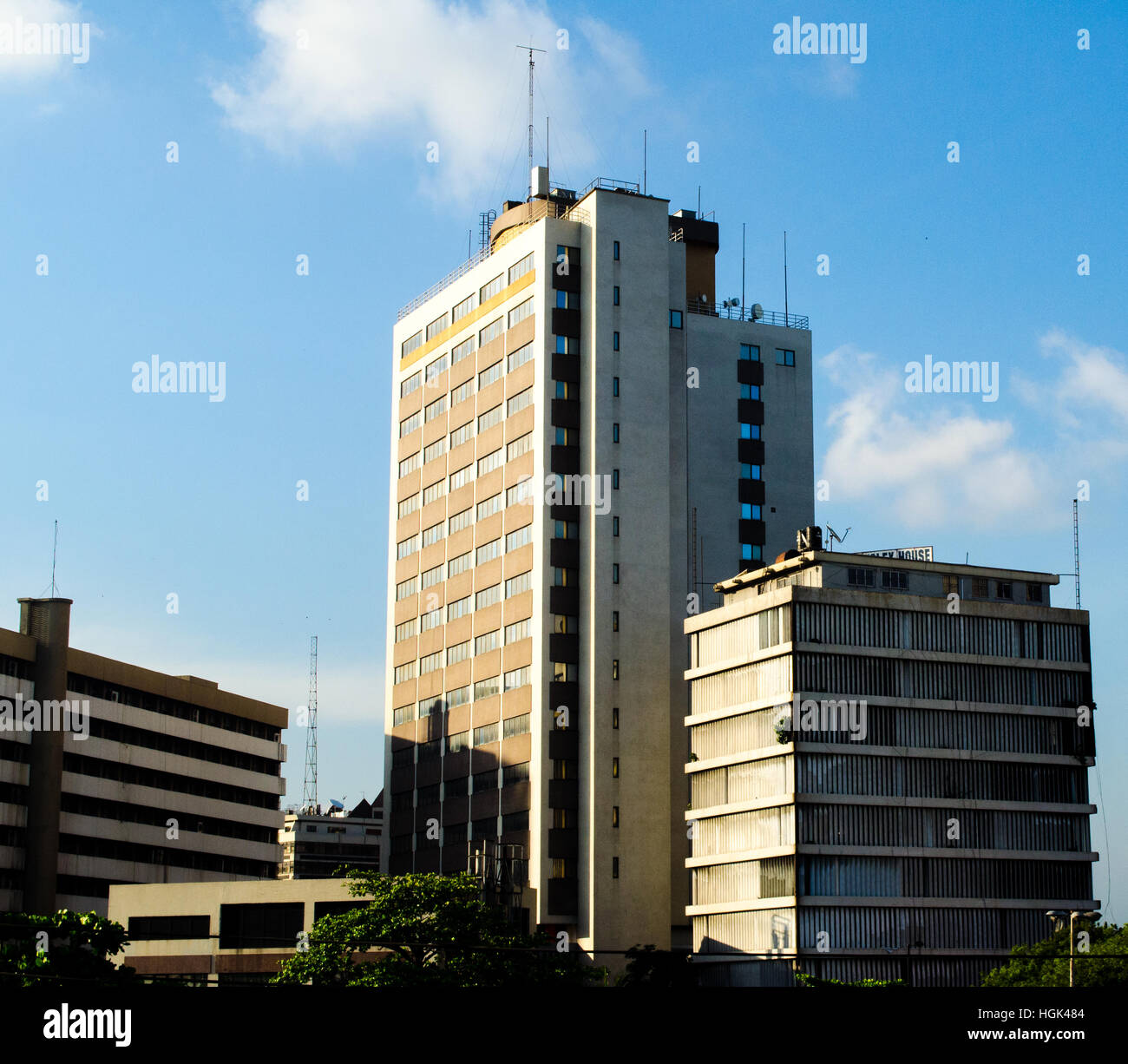 A view of the Central Business District Lagos Stock Photo - Alamy