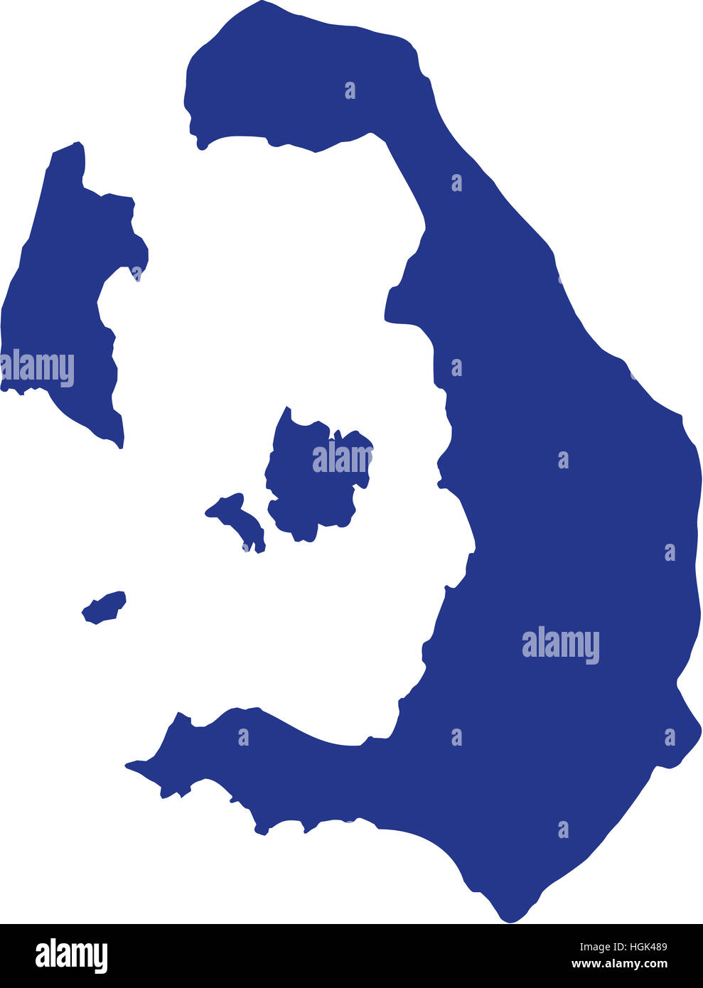 Santorini map hi-res stock photography and images - Alamy