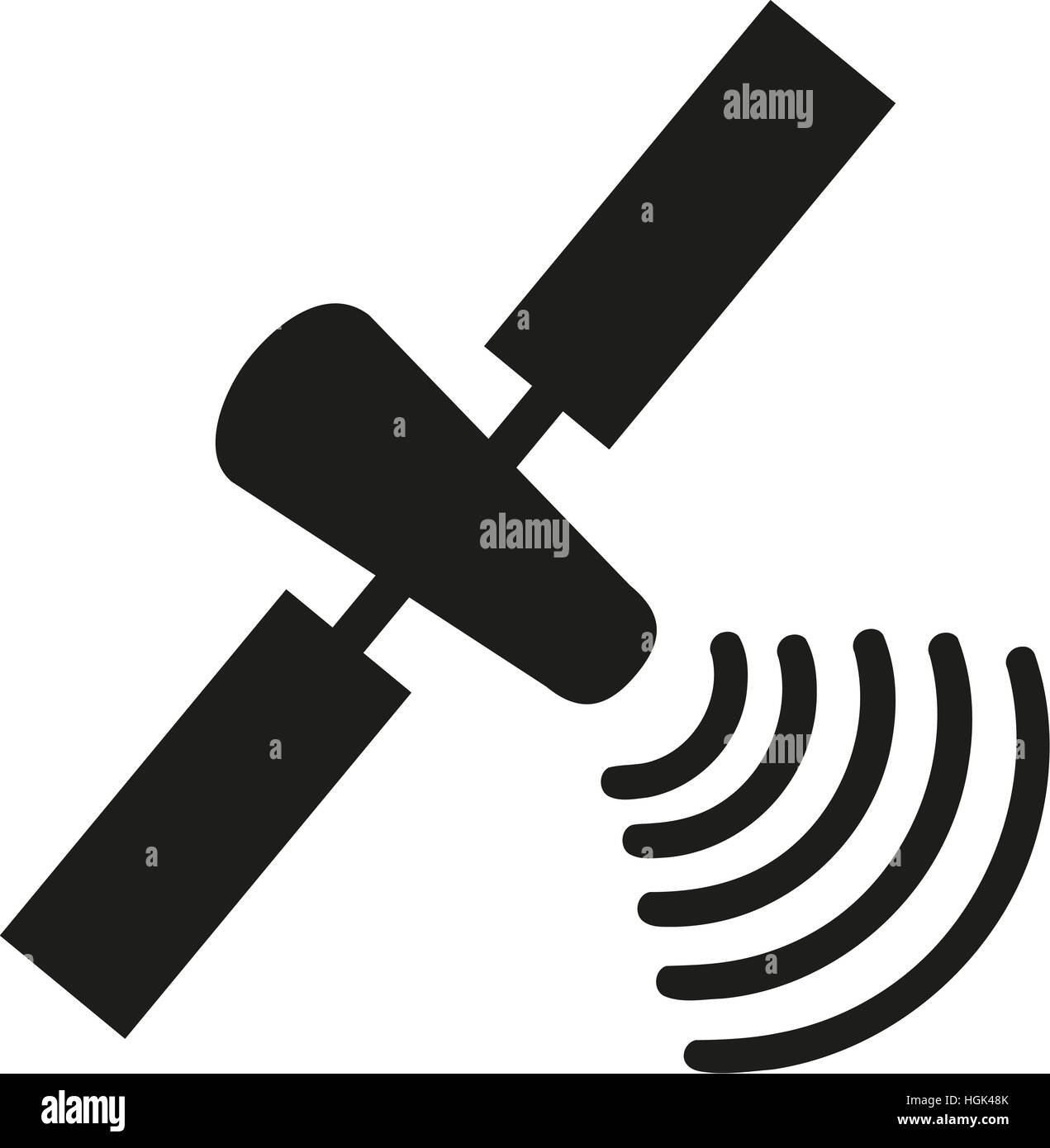 Simple satellite icon Stock Photo - Alamy
