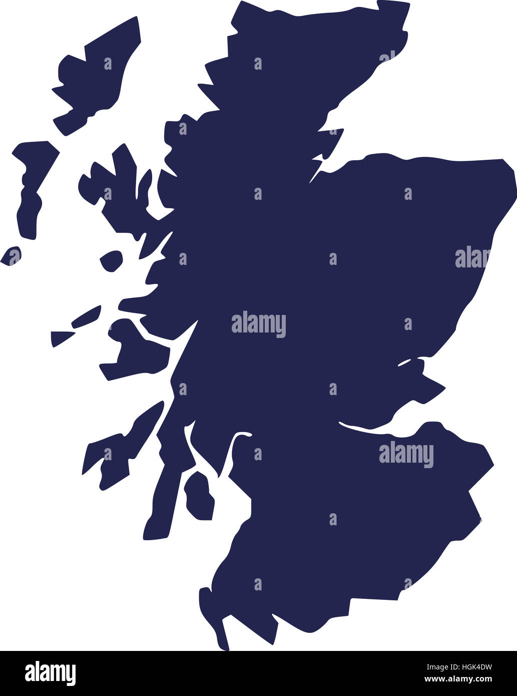 Scotland map hi-res stock photography and images - Alamy