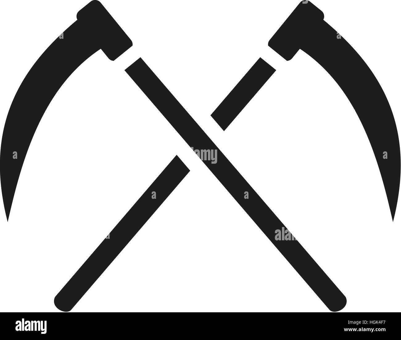 Two Scythes crossed Stock Photo - Alamy