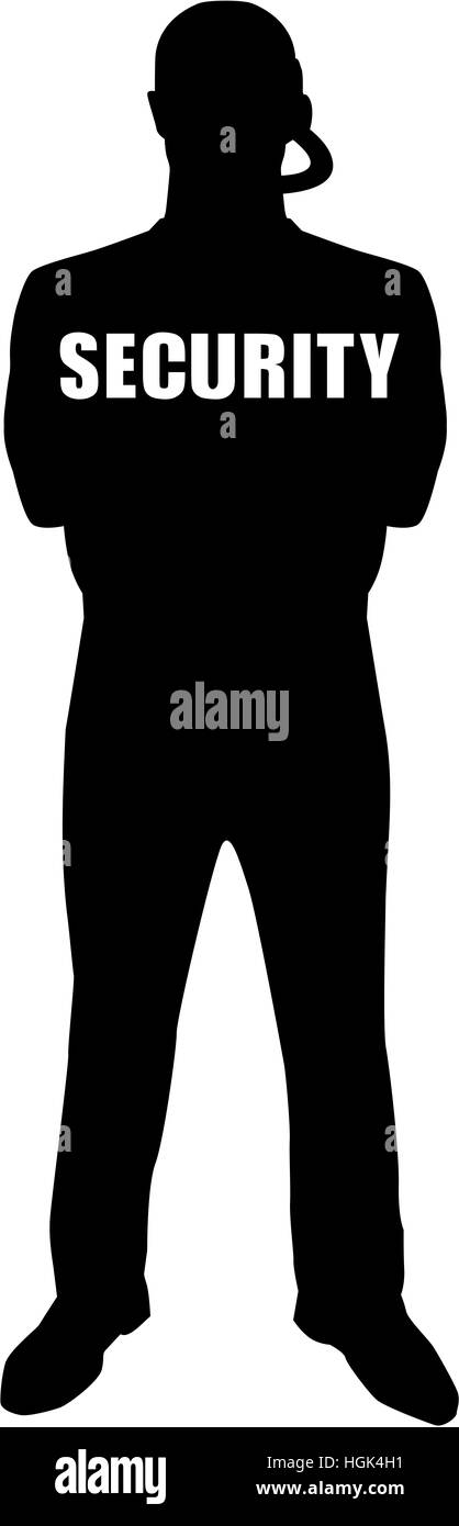 Security guard Black and White Stock Photos & Images - Alamy