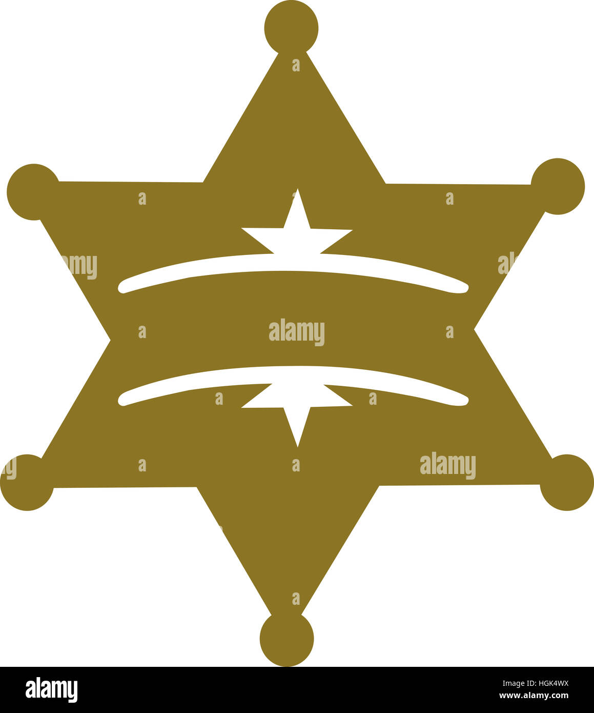 Sheriff badge star hi-res stock photography and images - Alamy