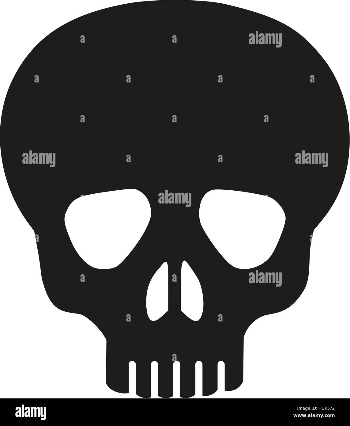 Simple skull vector Stock Photo - Alamy