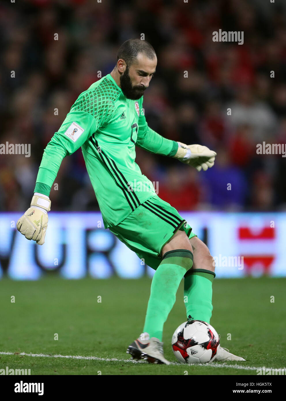 Georgia goalkeeper Giorgi Loria Stock Photo - Alamy