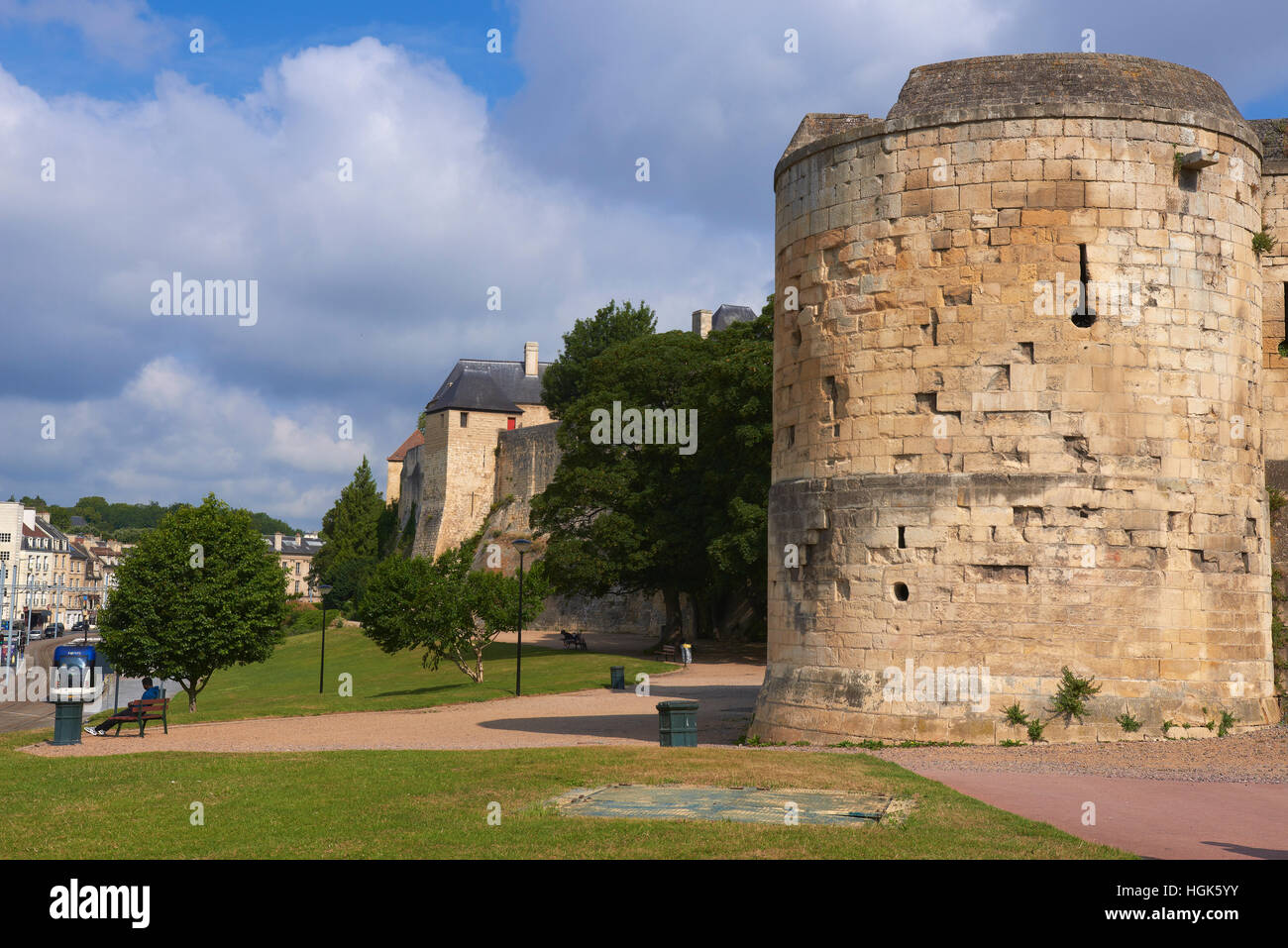 Normandy travel caen castle hi-res stock photography and images - Alamy