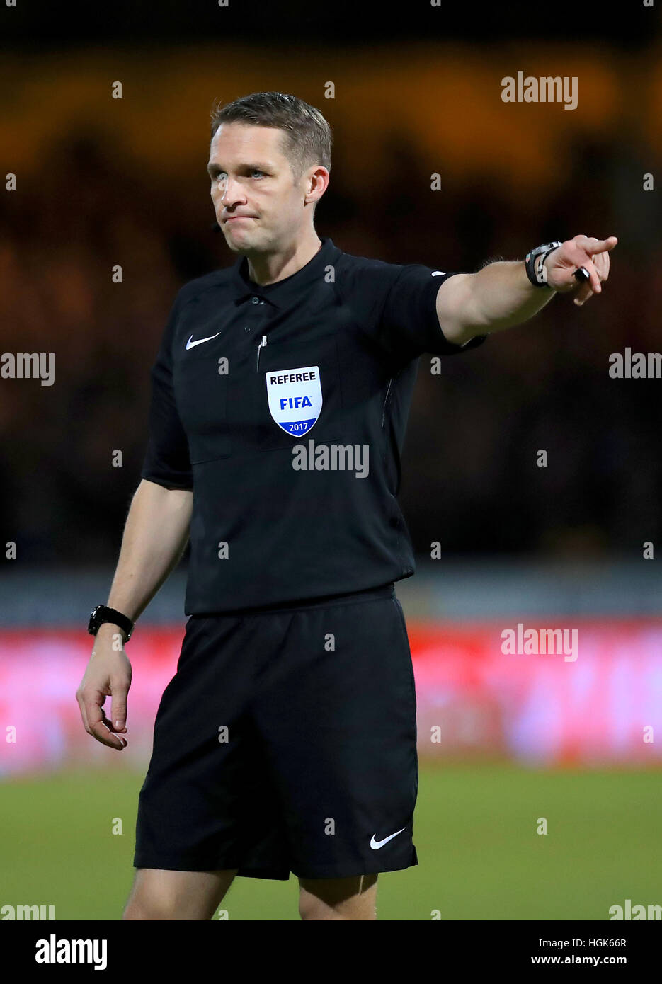 Referee Craig Pawson Stock Photo - Alamy