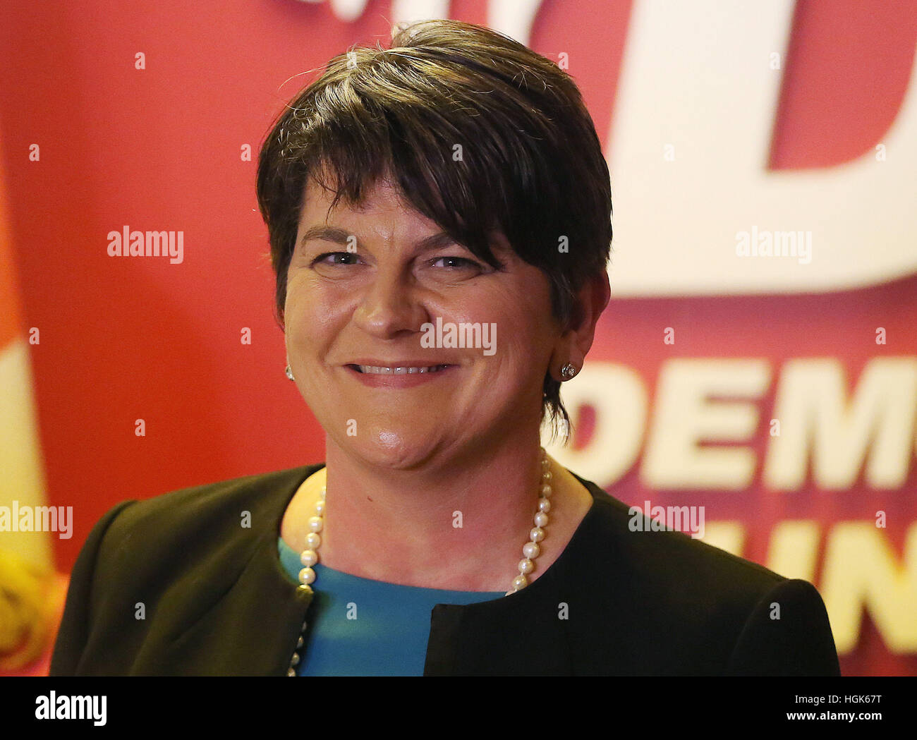 Leader of northern irelands ulster unionist party hi-res stock ...
